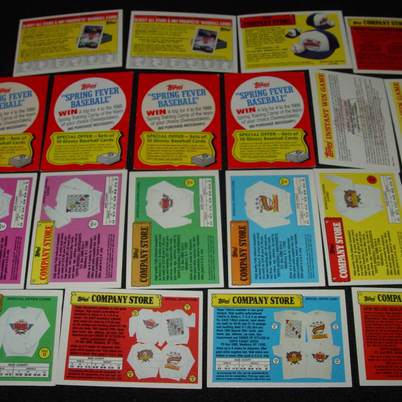 20 TOPPS Company store & Spring Fever sports... - Depop