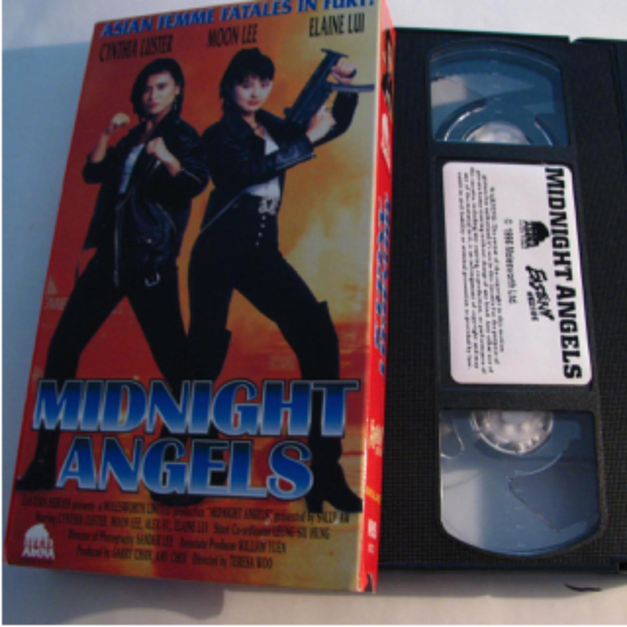 MIDNIGHT ANGELS vhs movie light wear to vhs box -... | Depop