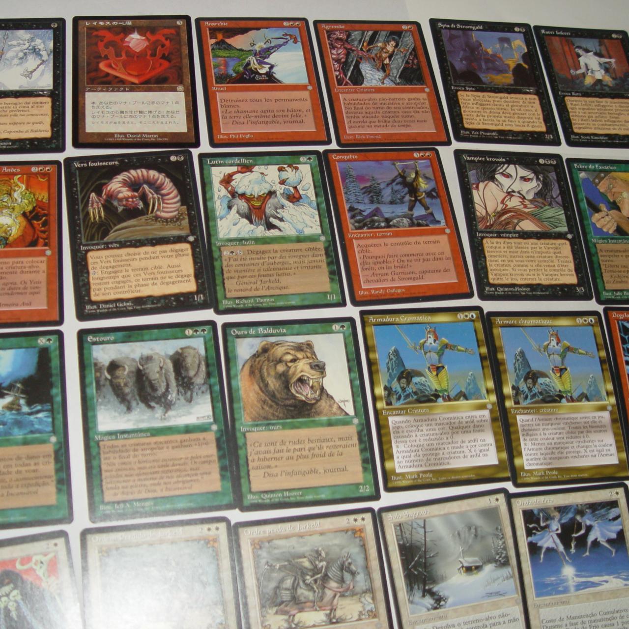 foreign mixed Ice Age magic card lot light play 24... - Depop