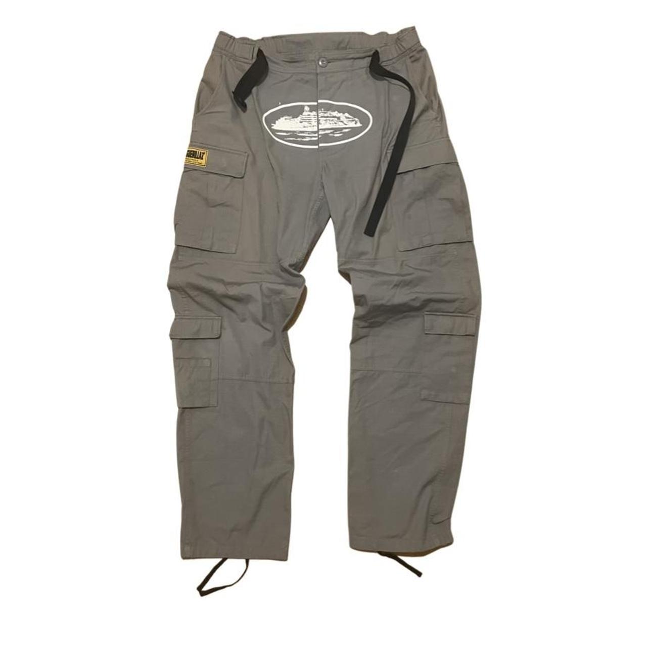 Corteiz Grey Cargo Cargos XXL 36-38 Excellent... - Depop