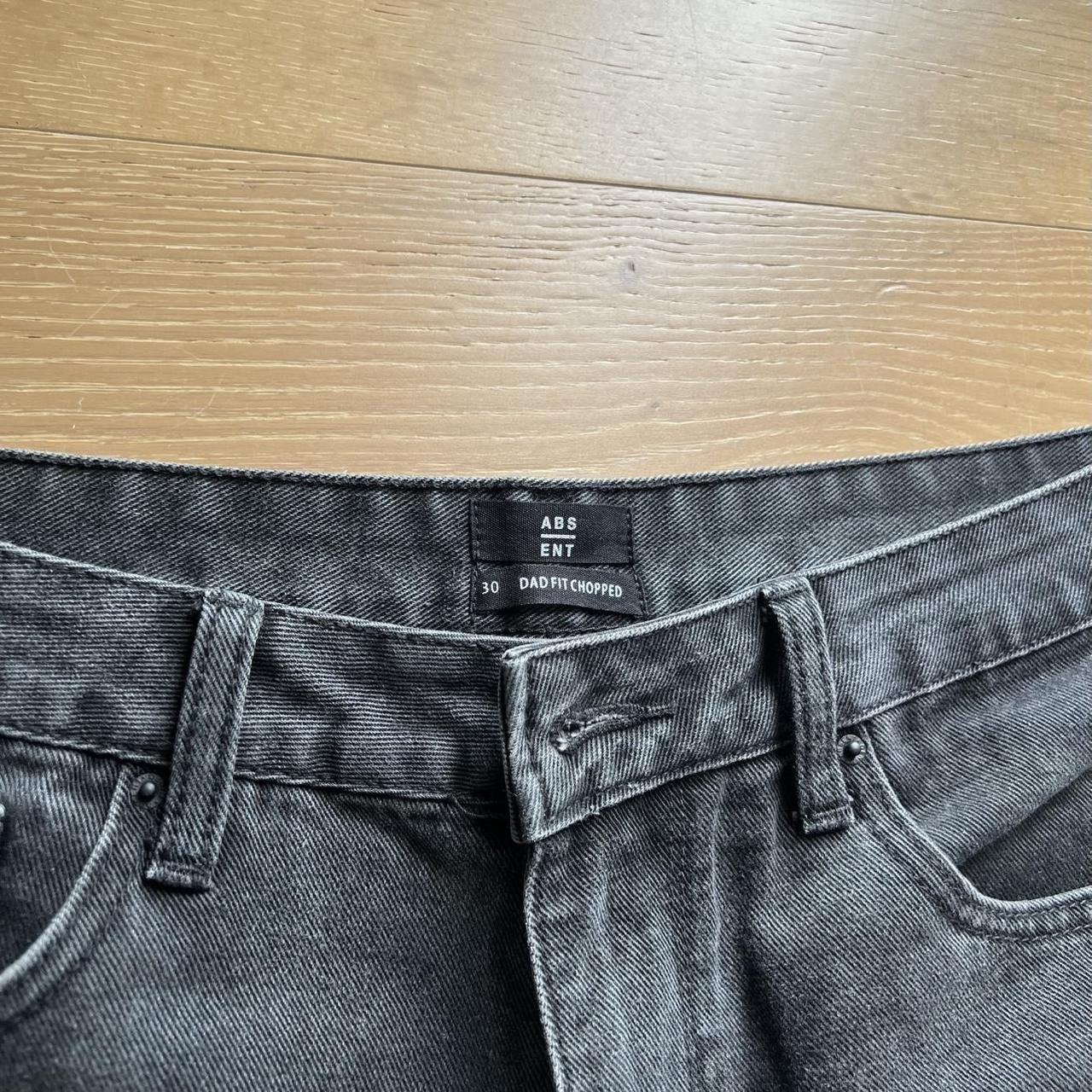 ABSENT cropped washed black jeans - size 30 For... | Depop