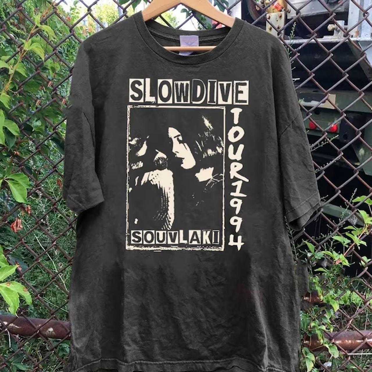 90s Slowdive Tour shirt, Slowdive band shirt,... - Depop