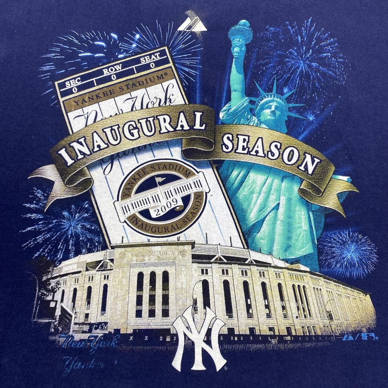 2009 Yankee Stadium Inaugural Season Tee Size M... - Depop