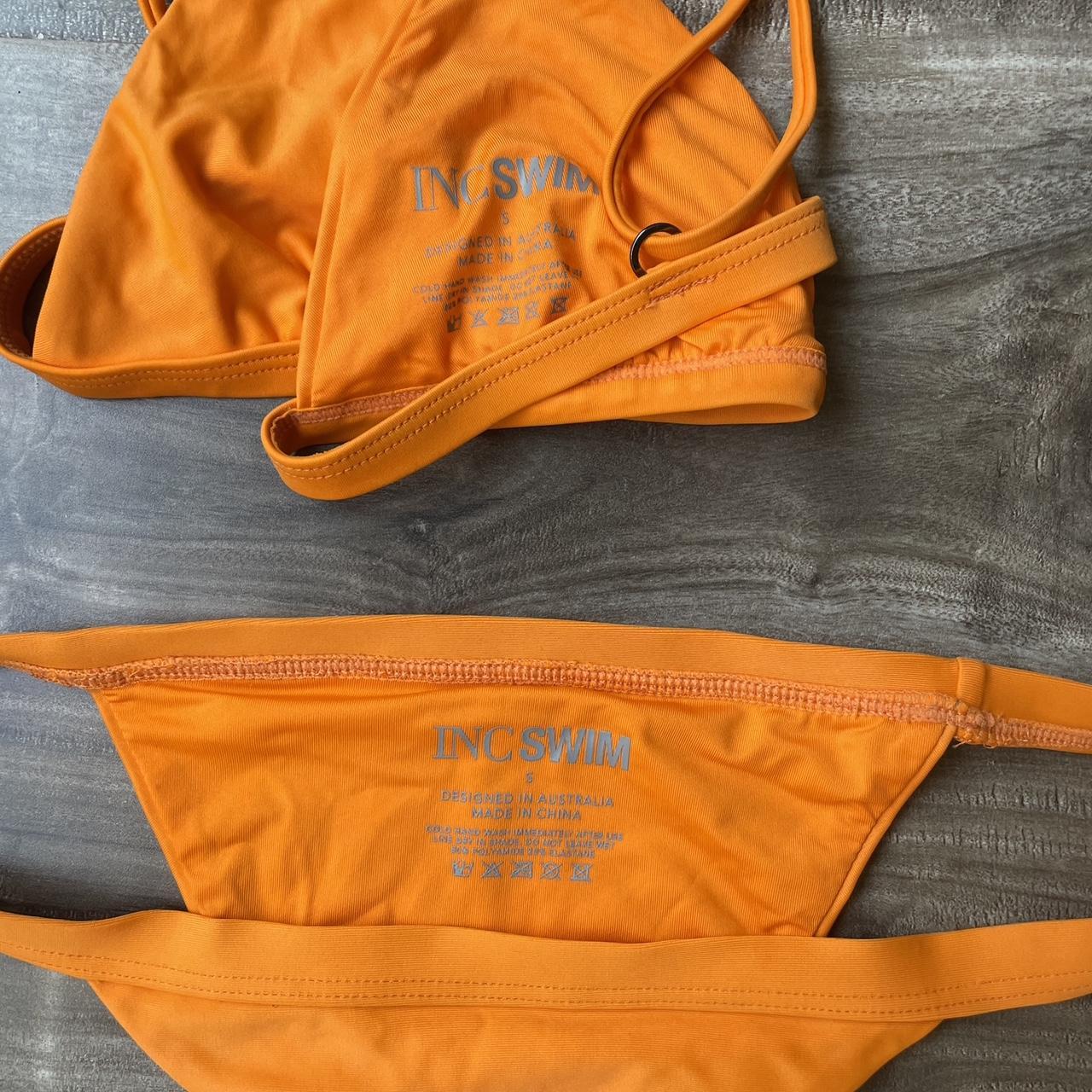 INC SWIM Orange Size - S Swim Set Top has snap back... - Depop