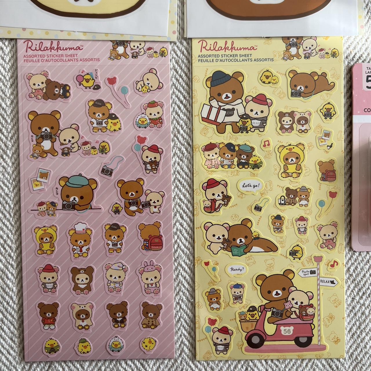 Rilakkuma San-x Stationary Sticker Bundle Set Comes... - Depop