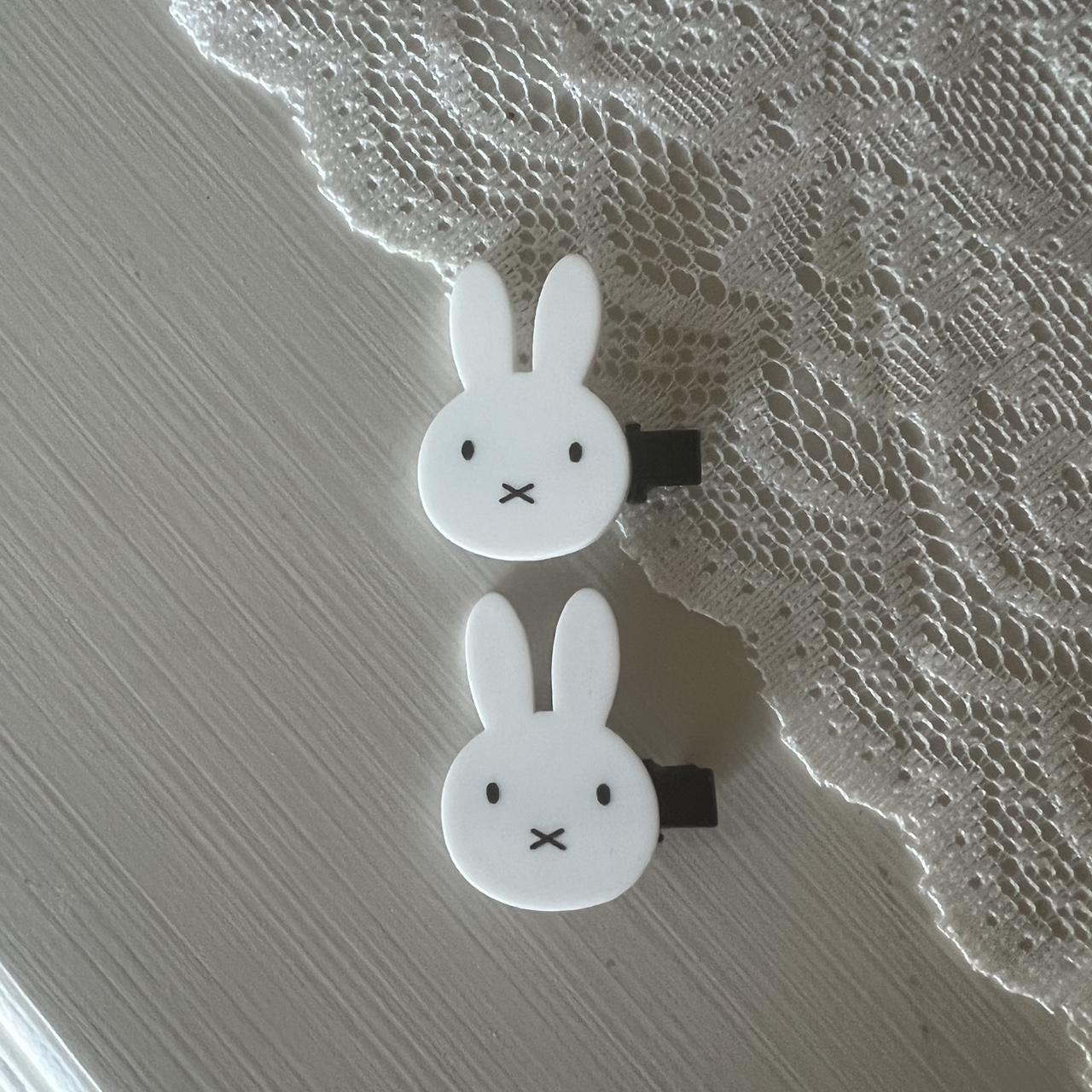 small miffy hair clips #miffy #bunny #hairclip... | Depop