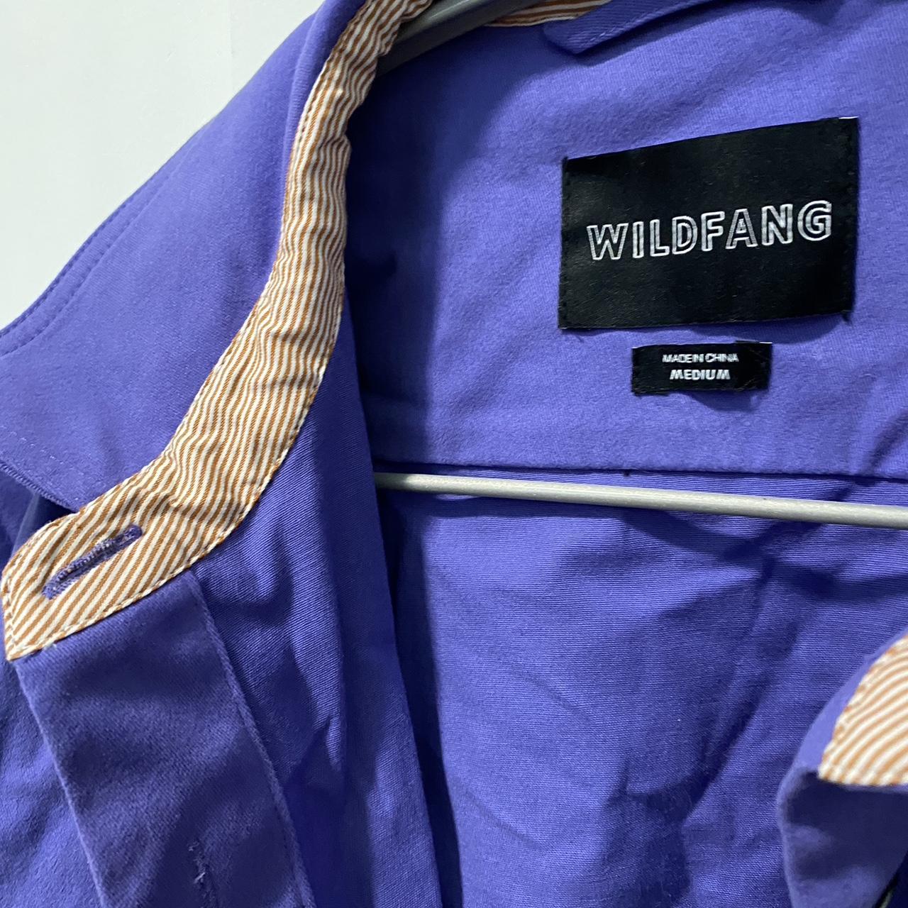 Wildfang medium purple jacket button up. Unisex.... - Depop