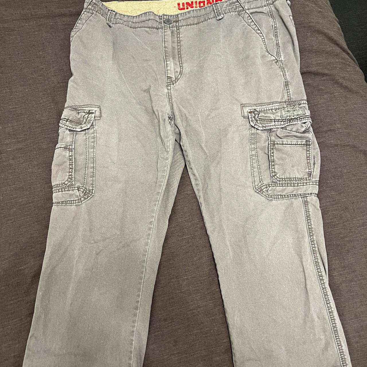 union bay baggy cargo pants cut to about 46 x 30/32 - Depop