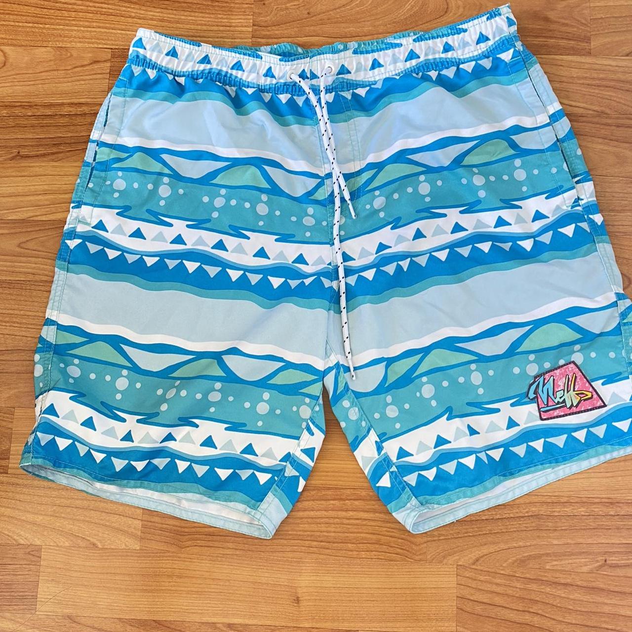 Blue NEFF bathing suit. Size medium. In great... - Depop