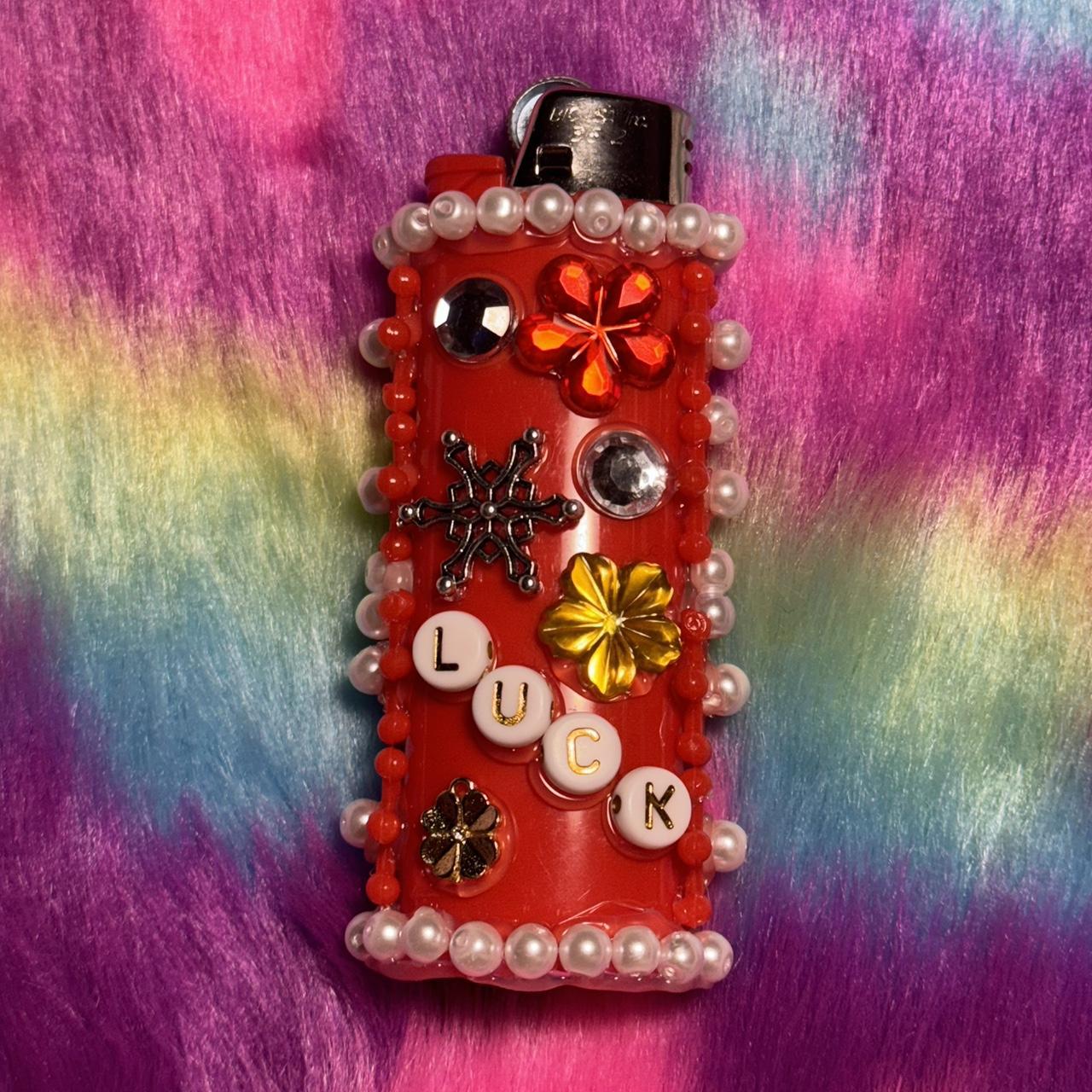 777 luck kandi lighter Brand new lighter ! 🩷... | Depop