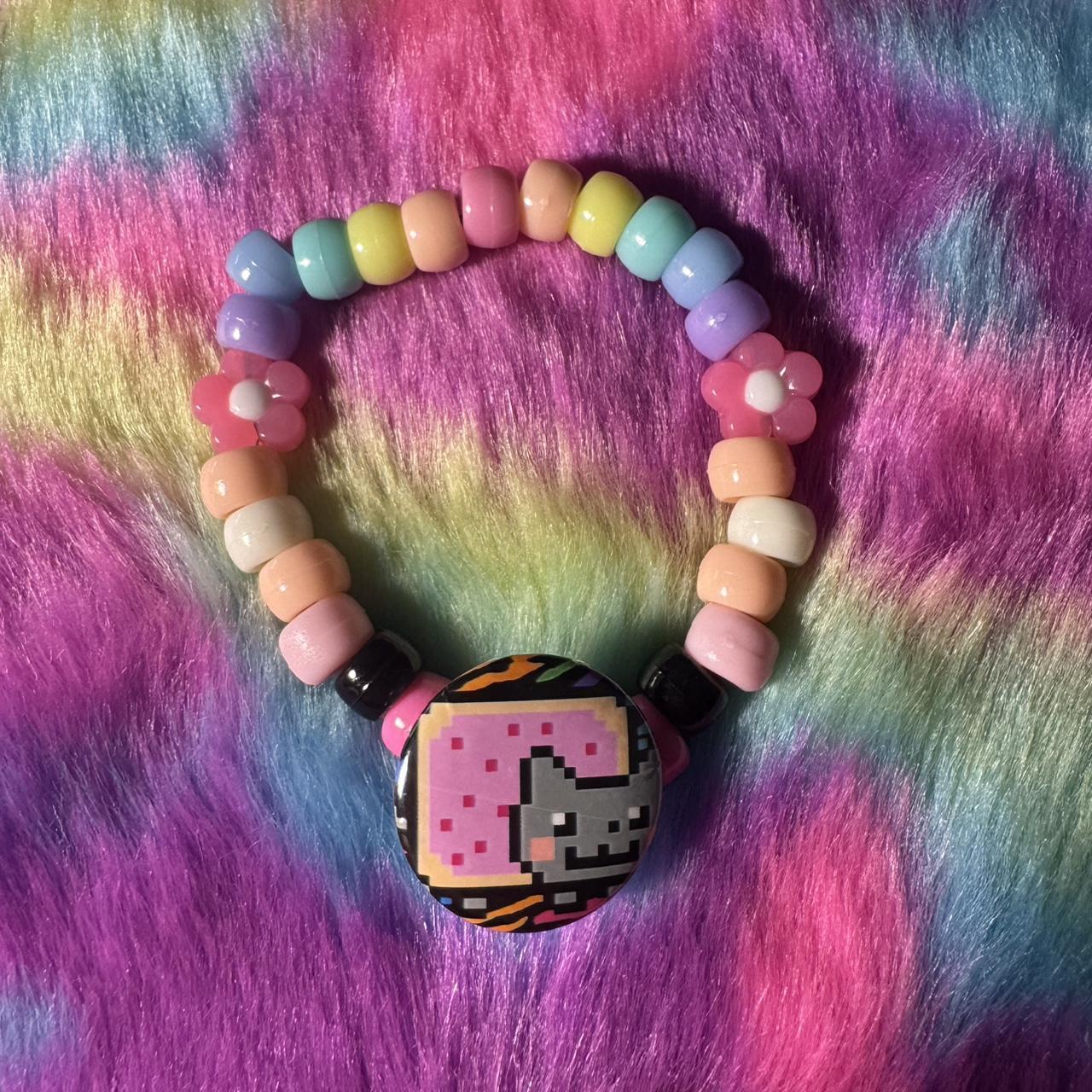 Scemo Nyan cat pin kandi single 🖤freebies goodie... | Depop