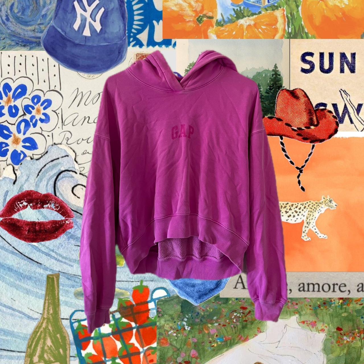 Gap Pink Hoodie 🩷 Size: XS (good if you want a loose... - Depop