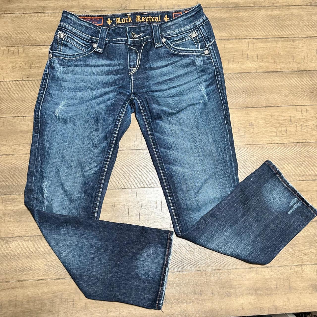 Rock Revival Stephanie Easy Capri Sz 28 Good... - Depop