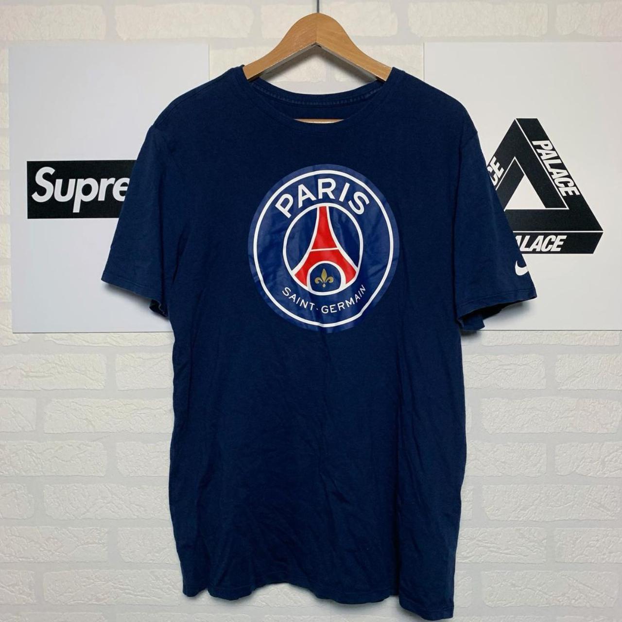 Nike Paris Saint Germain PSG Soccer T-Shirt big logo - Depop