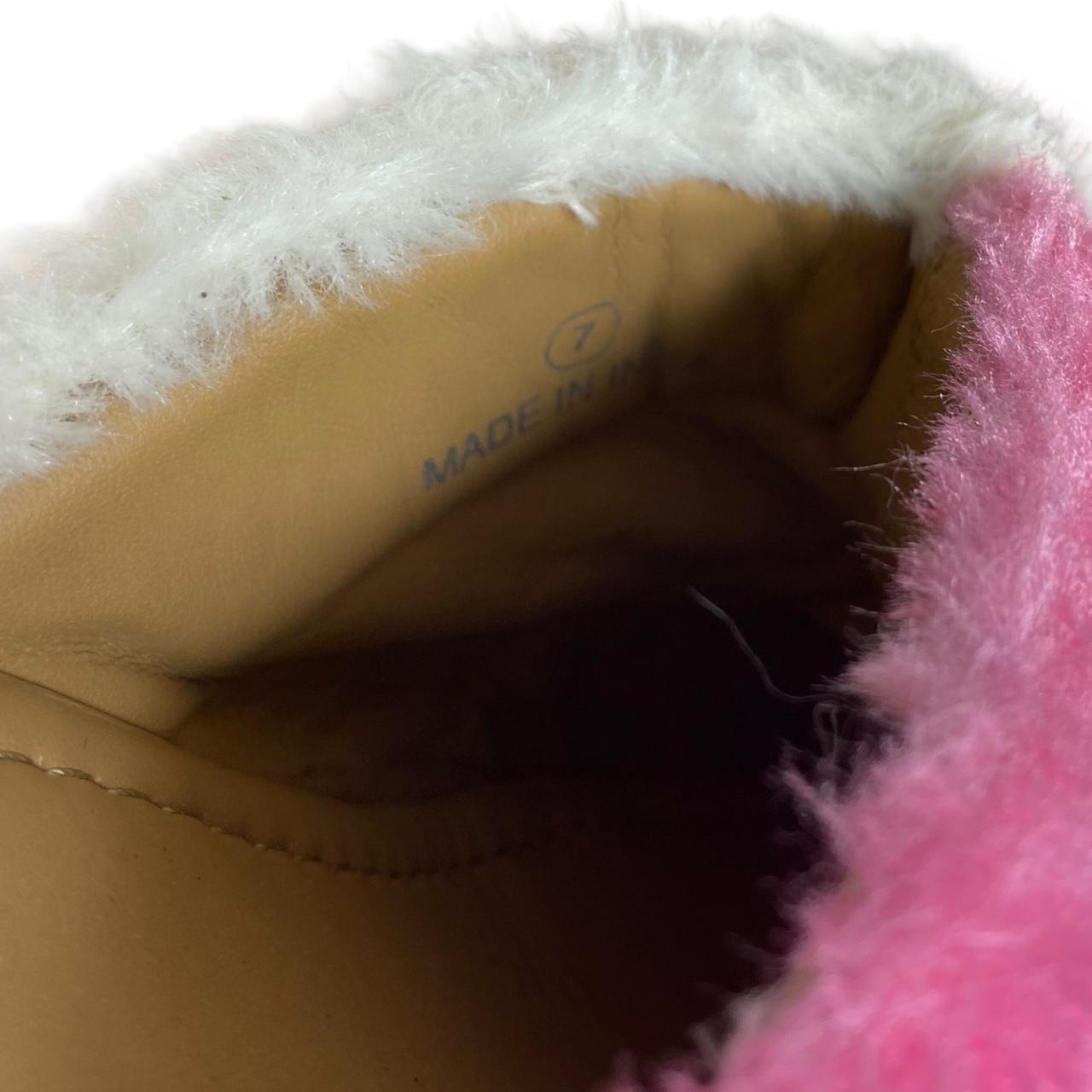 Urban Outfitters pink and white checkerboard sherpa... - Depop