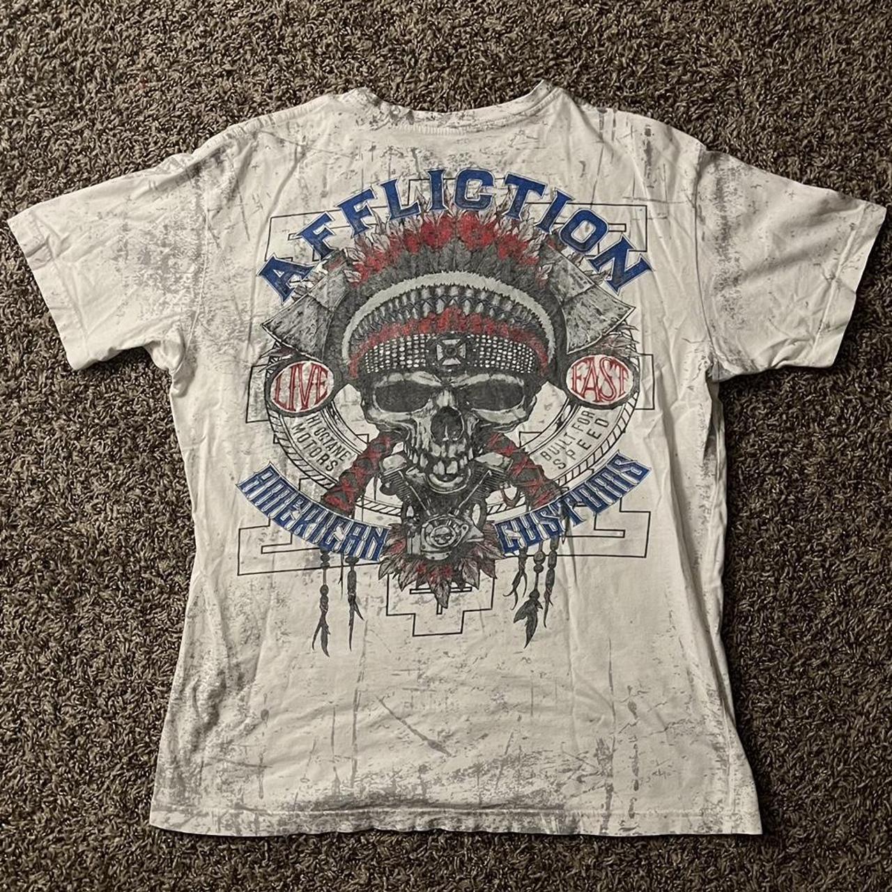 Affliction American Customs Tee Size... - Depop