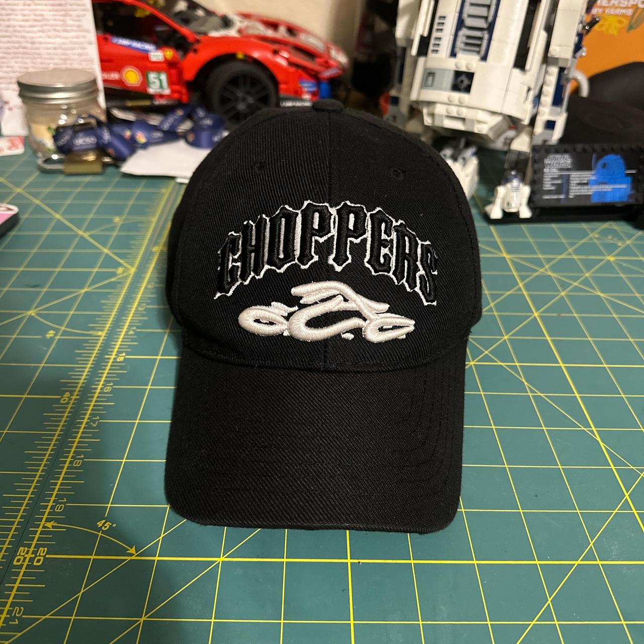 Vintage west side choppers hat with Velcro... - Depop