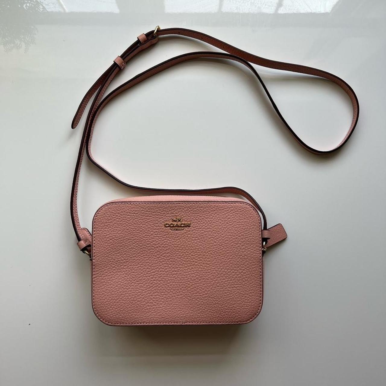 Authentic Coach Camera Bag Pink shell Retail:... - Depop