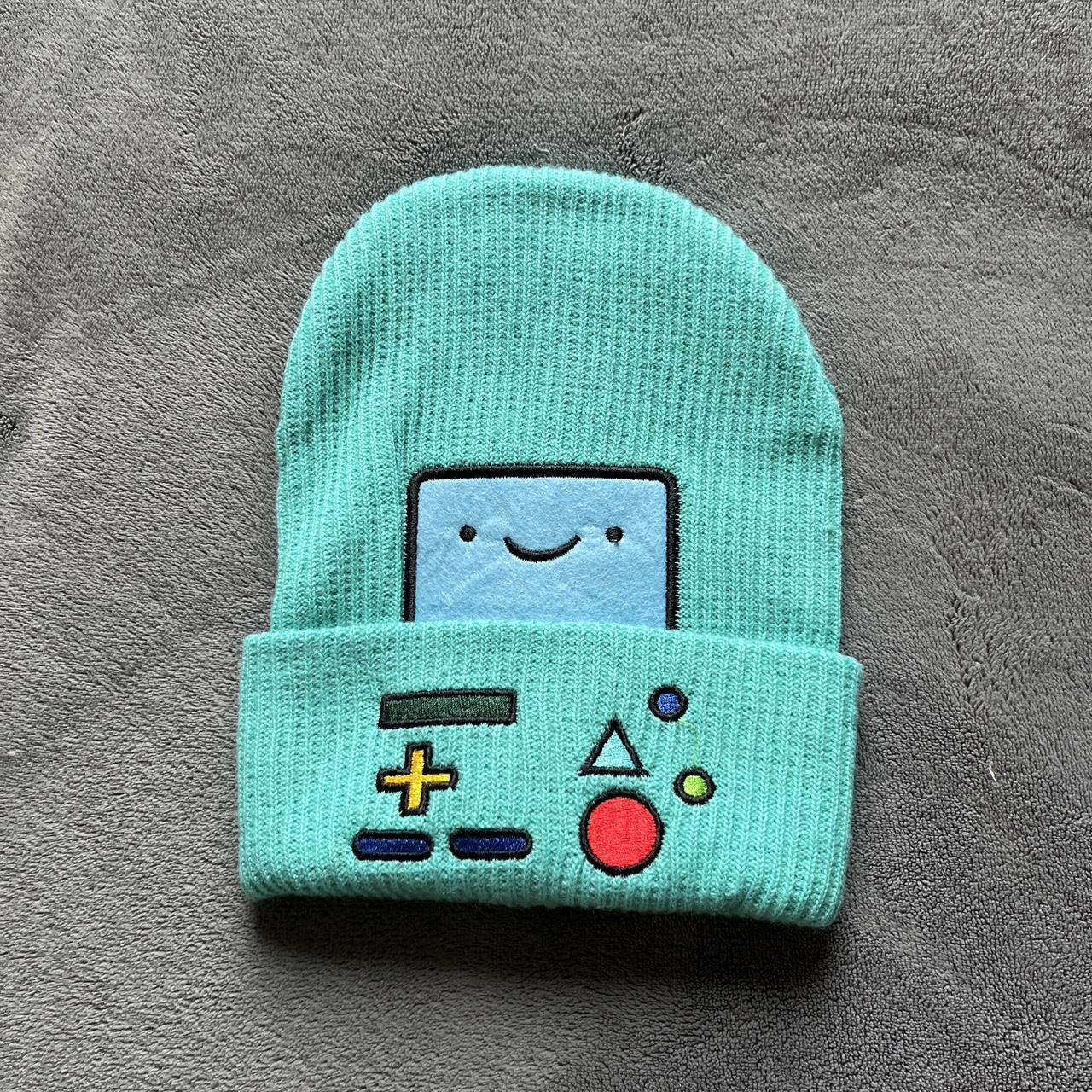 Green and blue BMO beanie too small for my head... | Depop