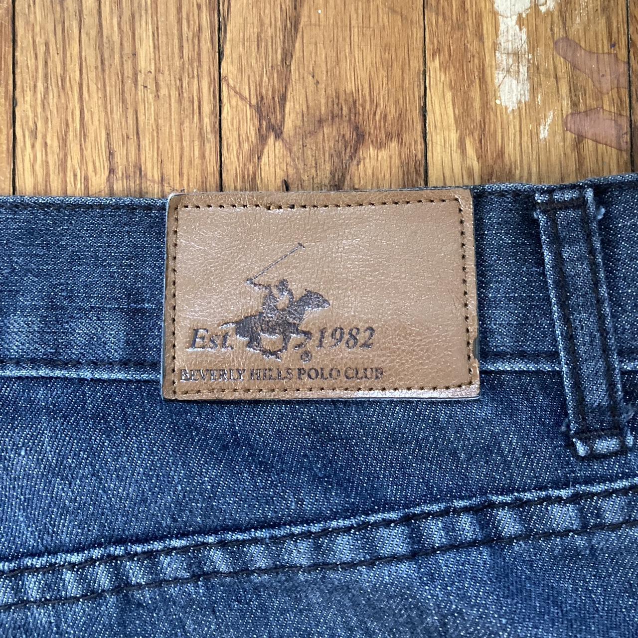 beverly hills polo club fake distress jeans 36x30... - Depop
