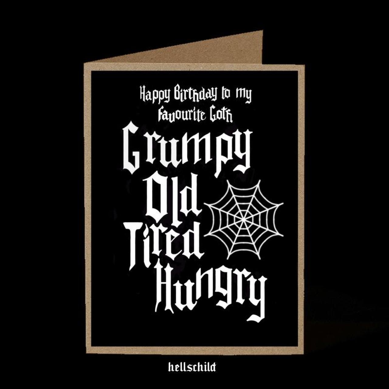 “Happy bday to my favourite goth grumpy, old, tired... - Depop