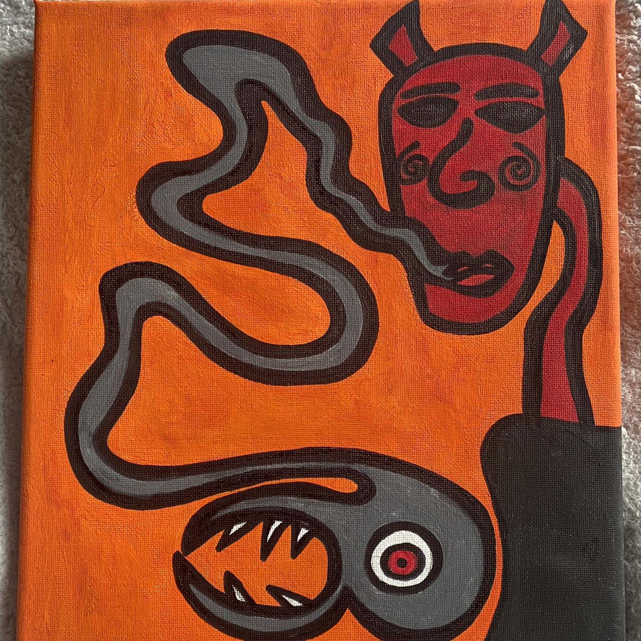 Abstract devil art painting! ️ Freebies come with... - Depop