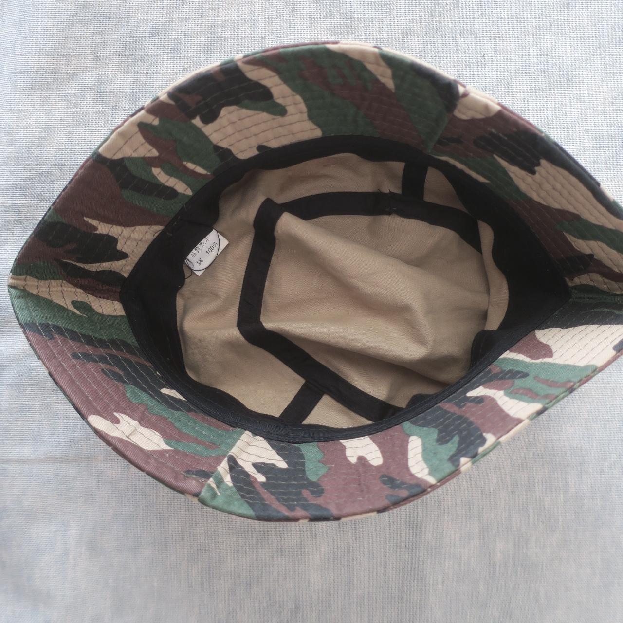 Military bucket hat, camouflage bought in South... - Depop