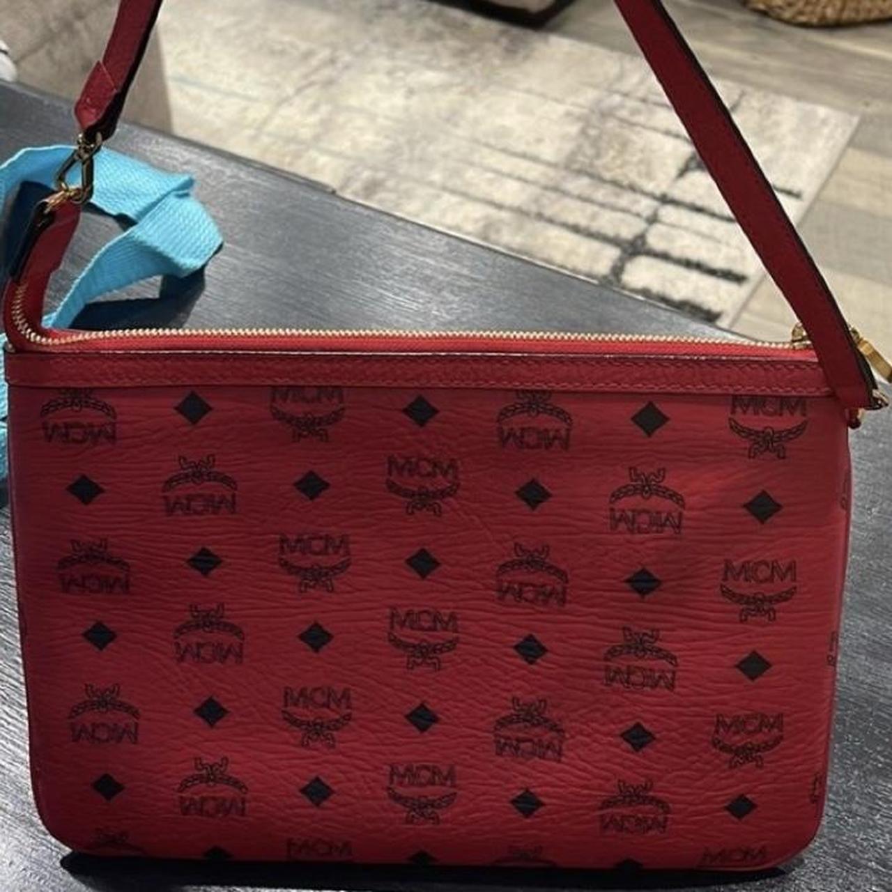 RED MCM HANDBAG - Depop