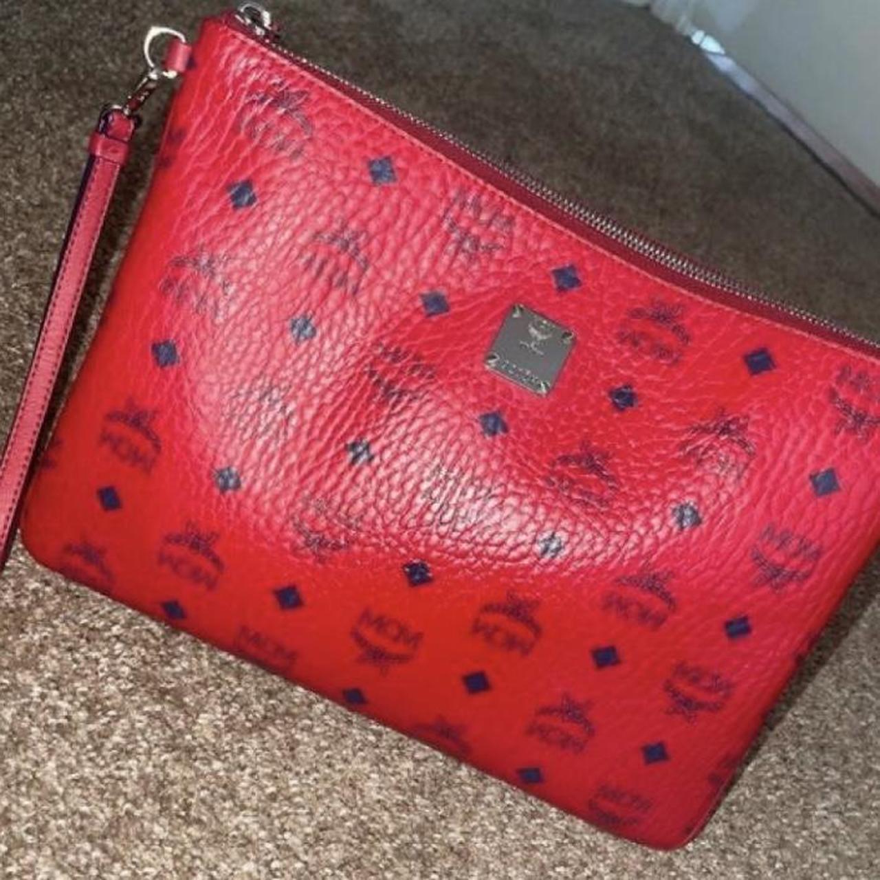 RED MCM HANDBAG - Depop