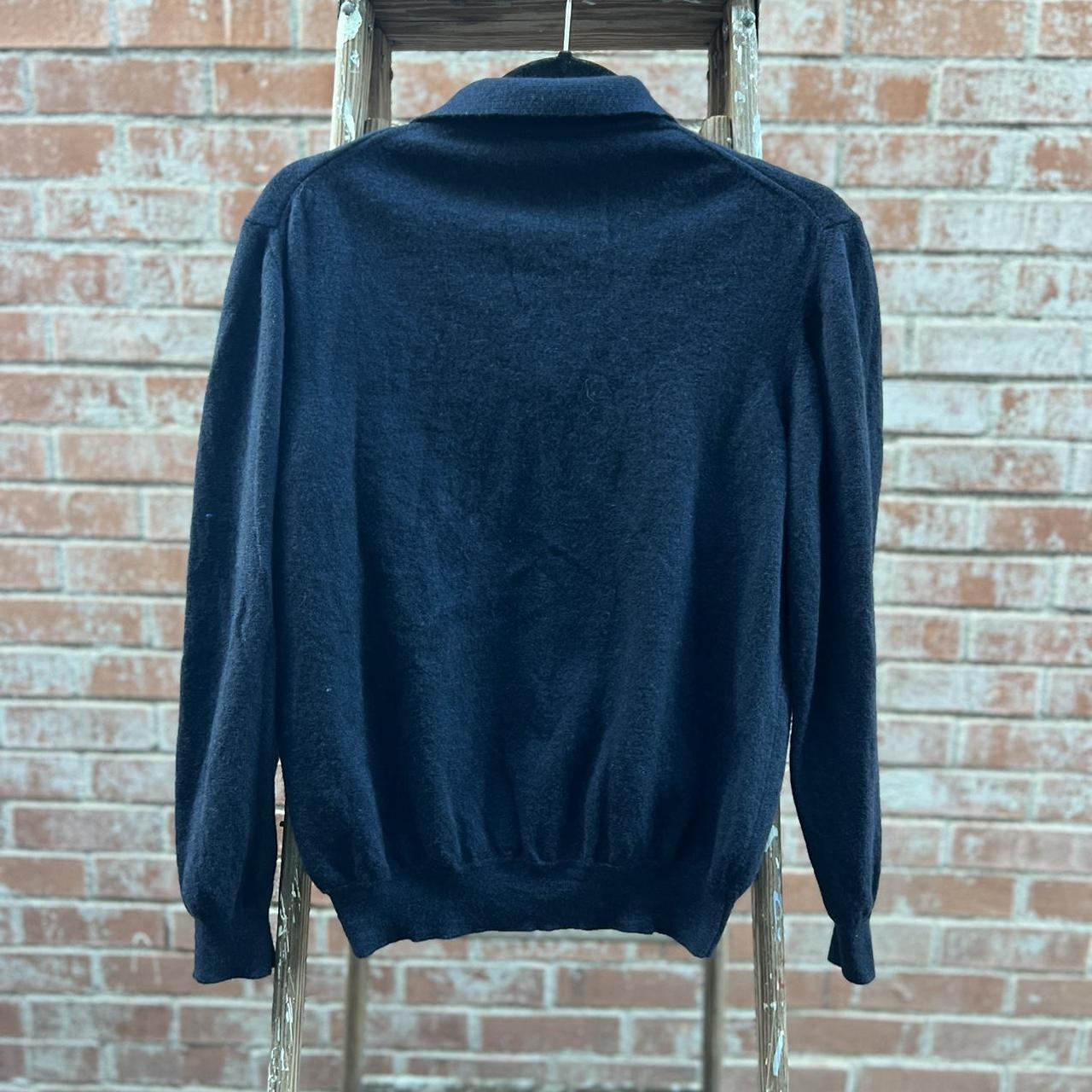 Alfani navy merino wool sweater, size L Made in... - Depop
