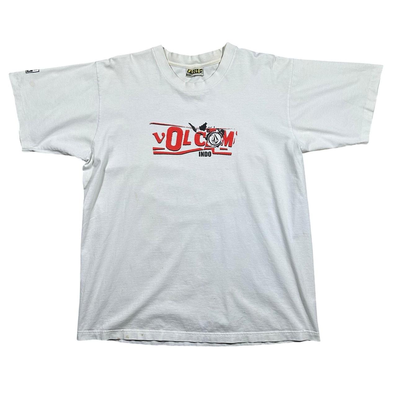 Vintage 1990s Volcom Single Stitch Spell-Out... | Depop