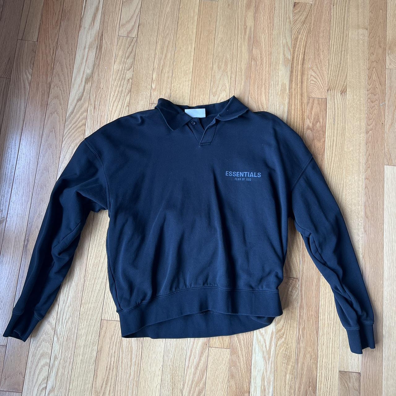 Essentials Men's Black Polo-shirts | Depop