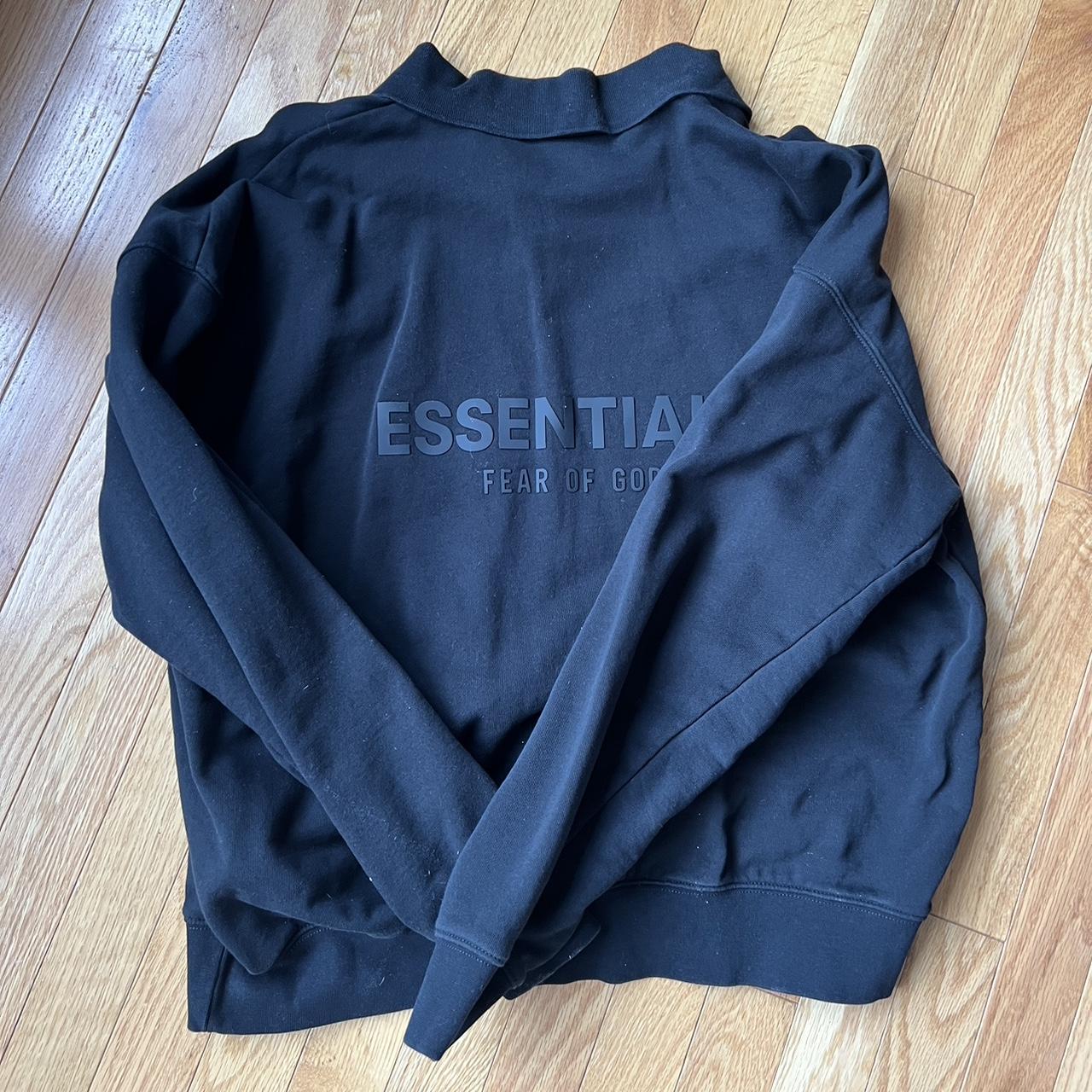 Essentials Men's Black Polo-shirts | Depop