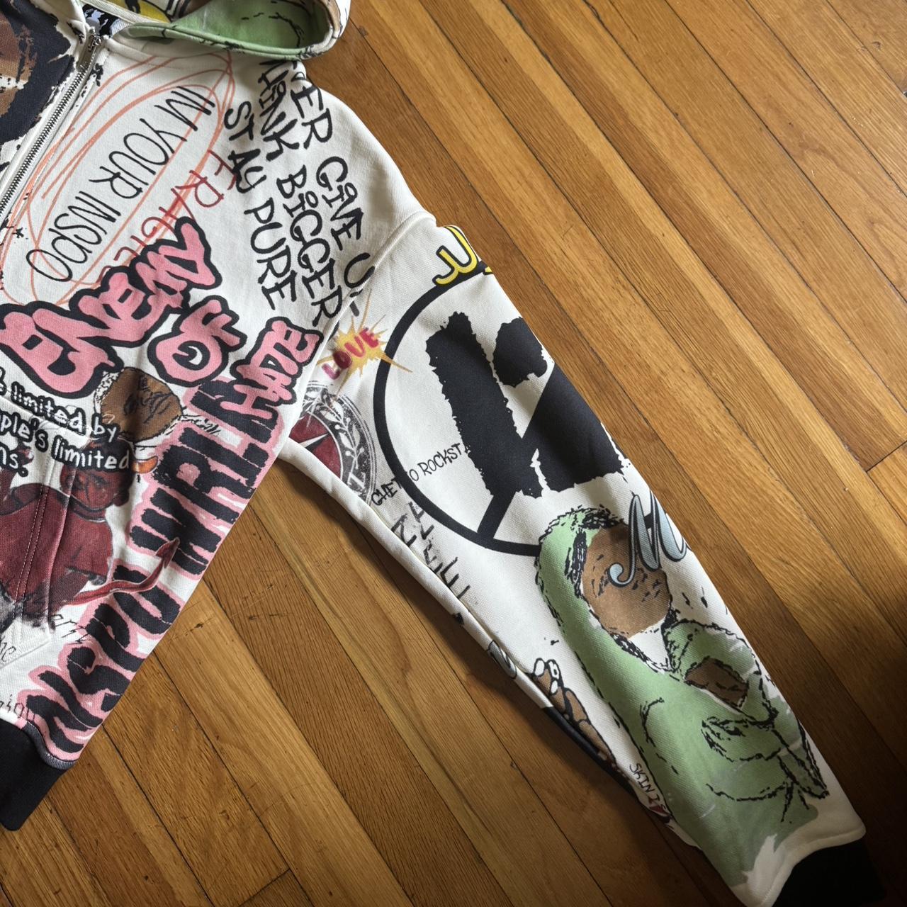 INSPO WRLD All Over Zip Up -send offers | Depop