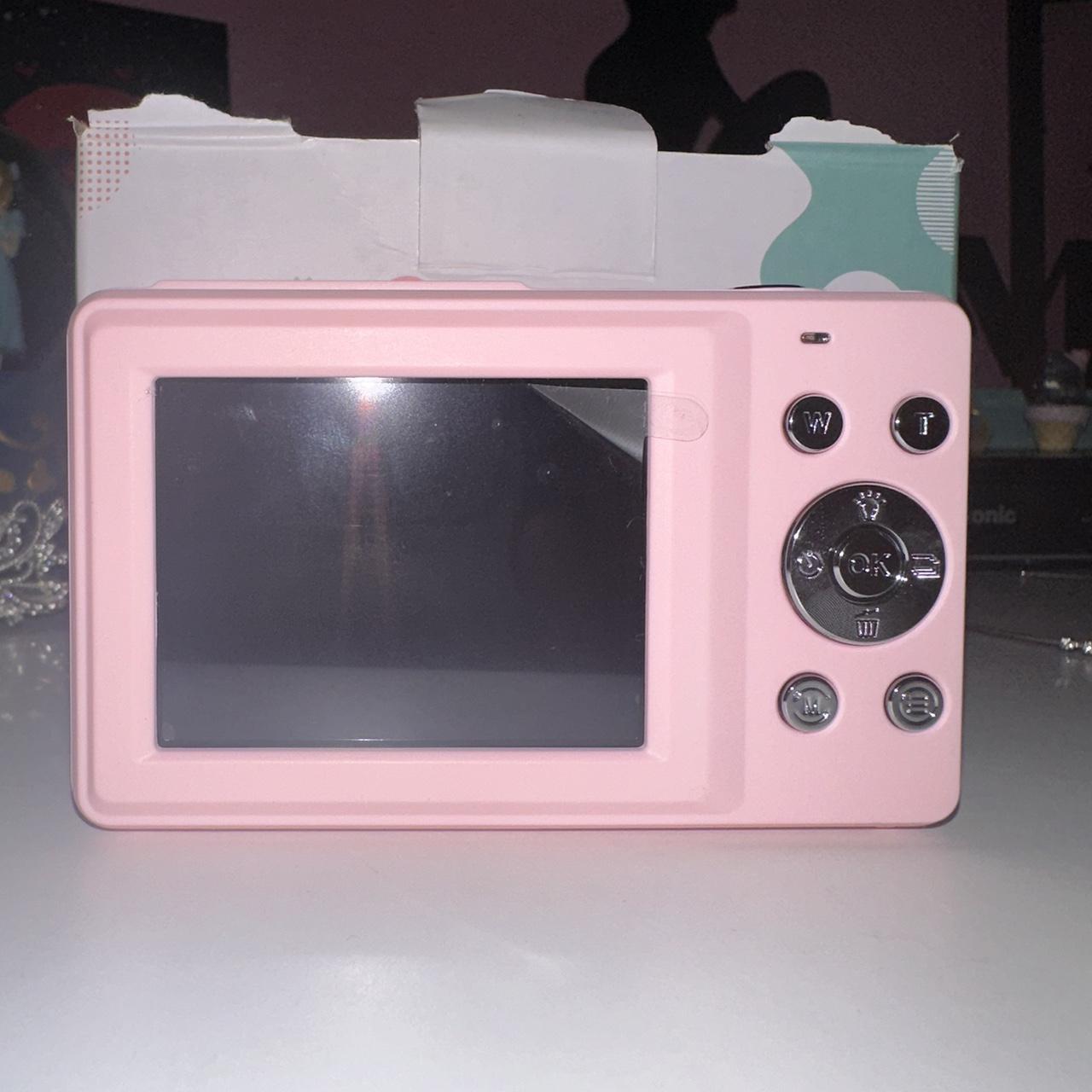 super cute pink digital camera! never used!! - Depop