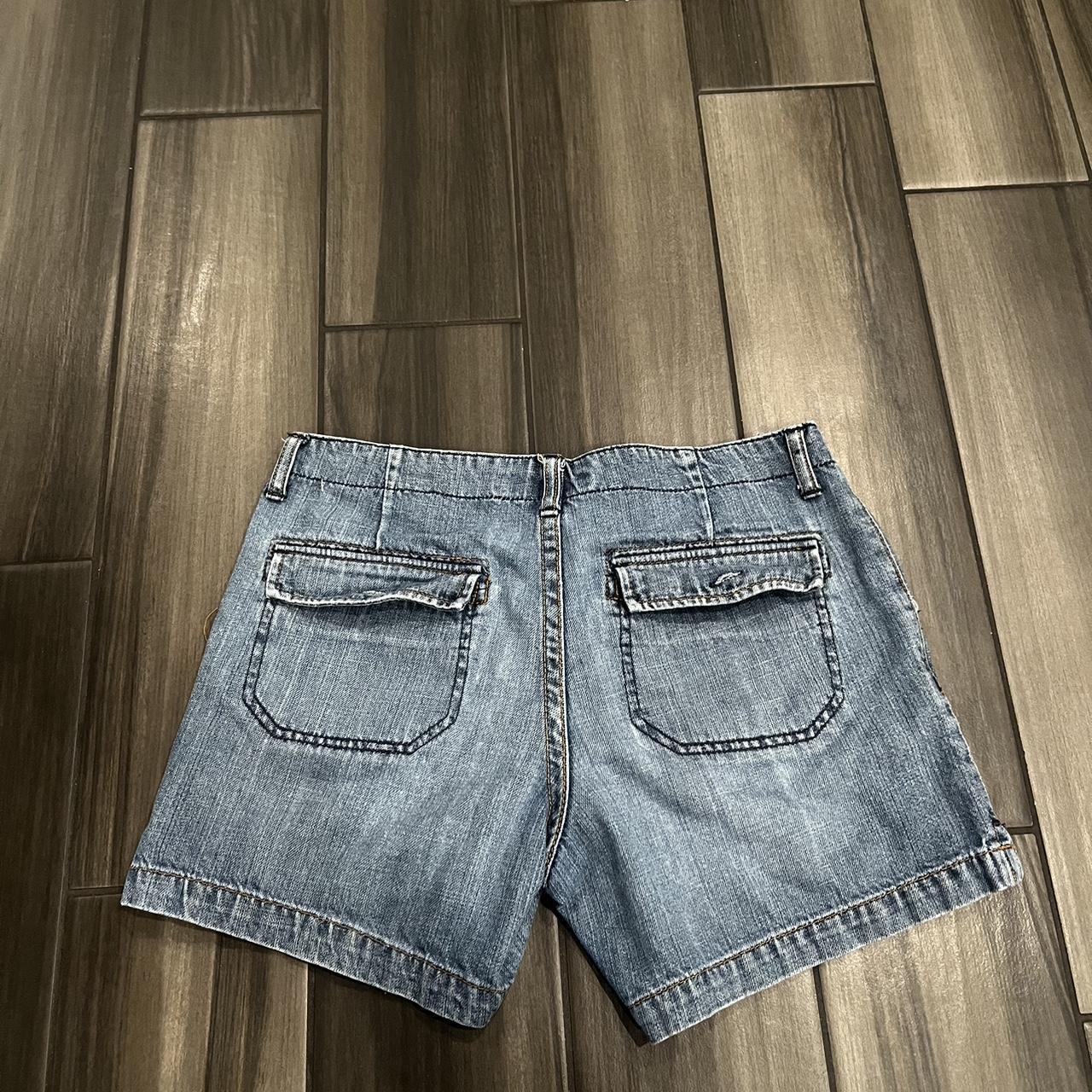 Denim old navy shorts Size 6 - Depop