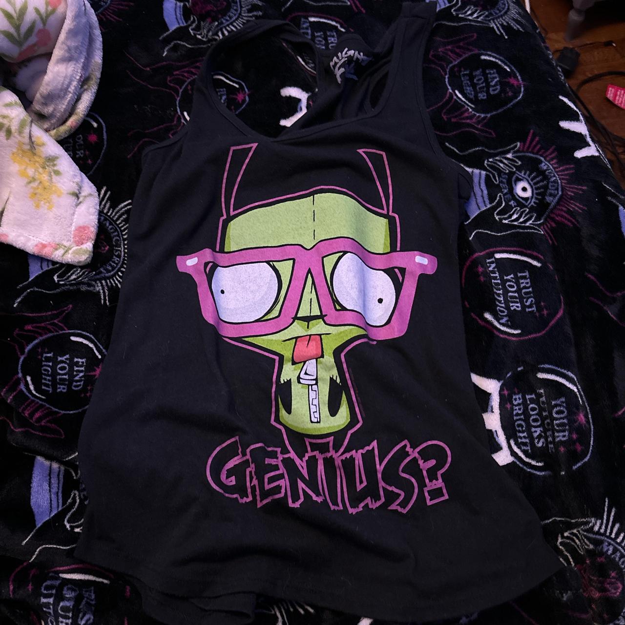 genius? duh. >_O cutest invader zim gir tank... - Depop