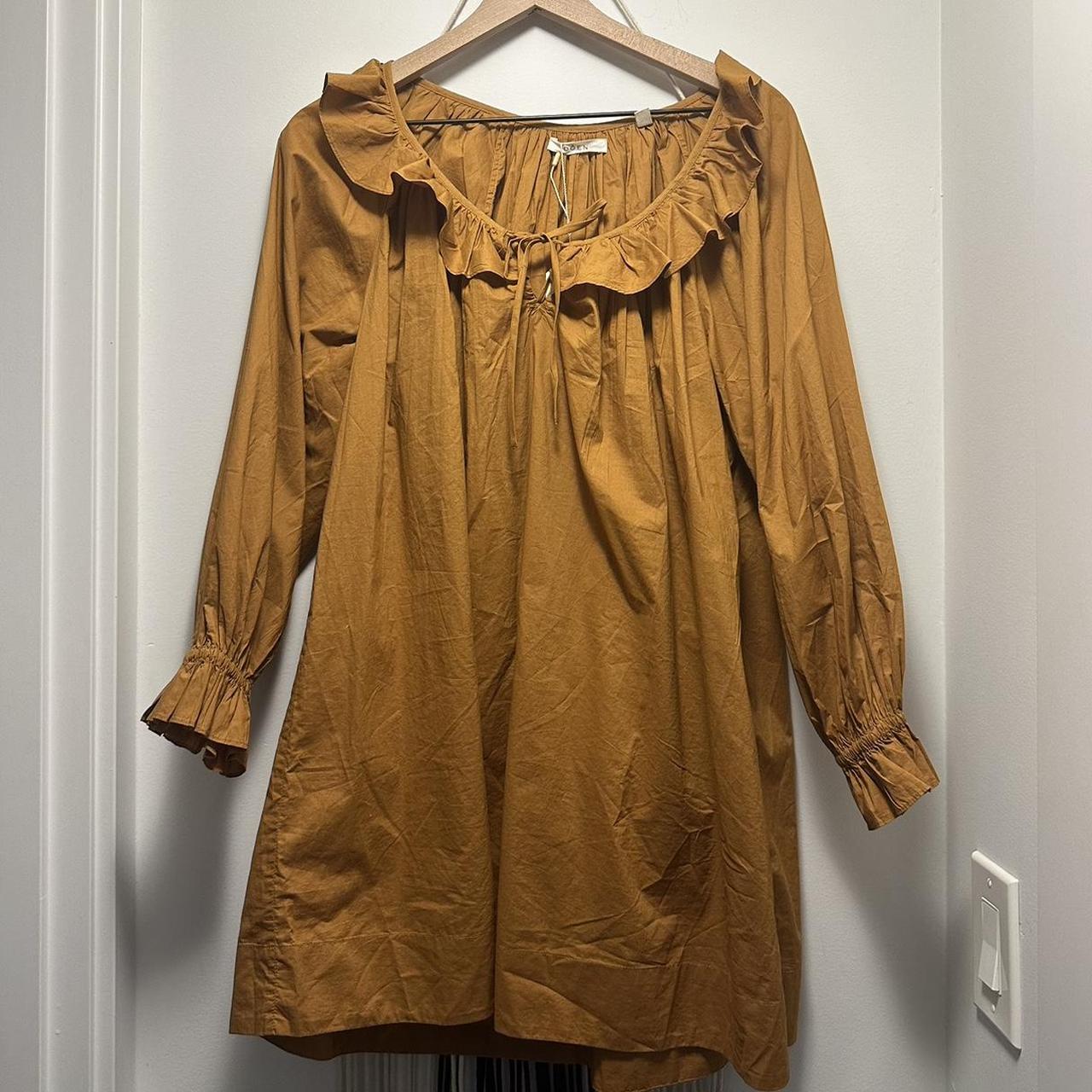 DOEN Mini Dress in beautiful burnt orange . NWT Size... - Depop