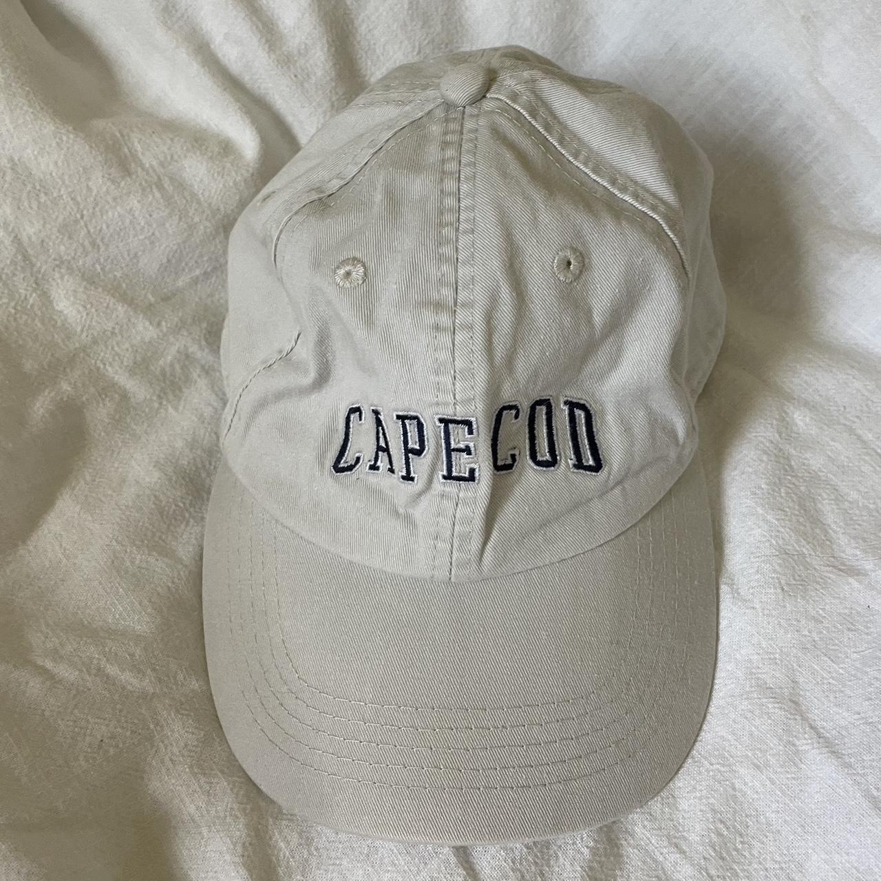 cape cod white and navy hat brand: cuffy's of cape... - Depop