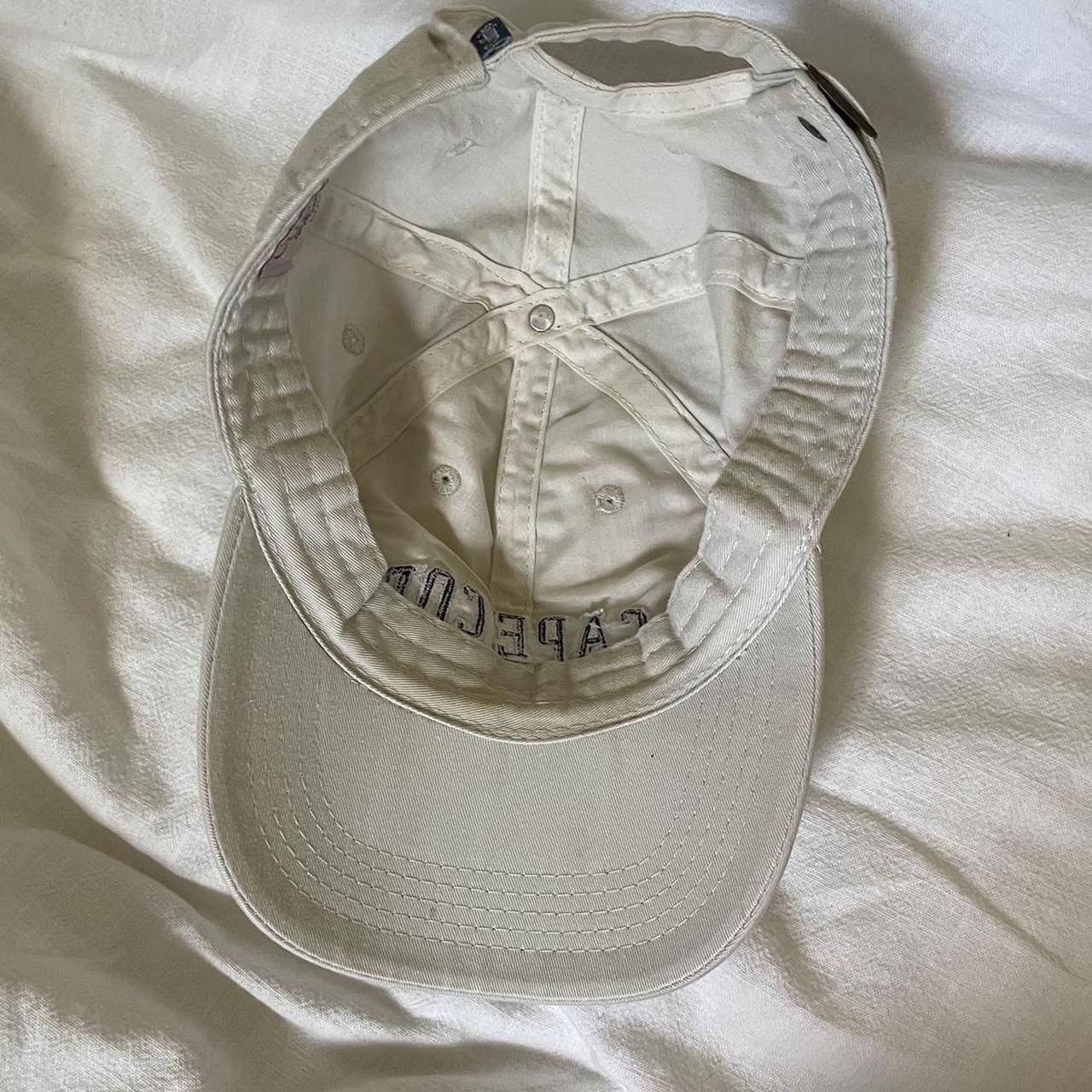 cape cod white and navy hat brand: cuffy's of cape... - Depop