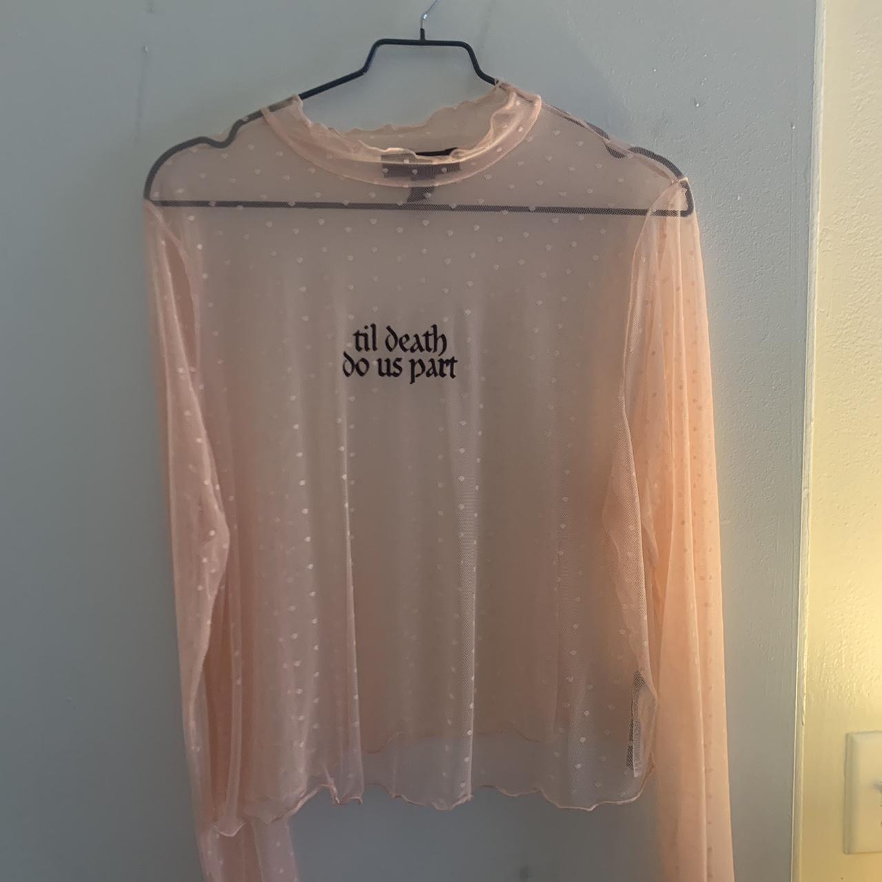 Light pink mesh top From forever21+ Size 3x - Depop