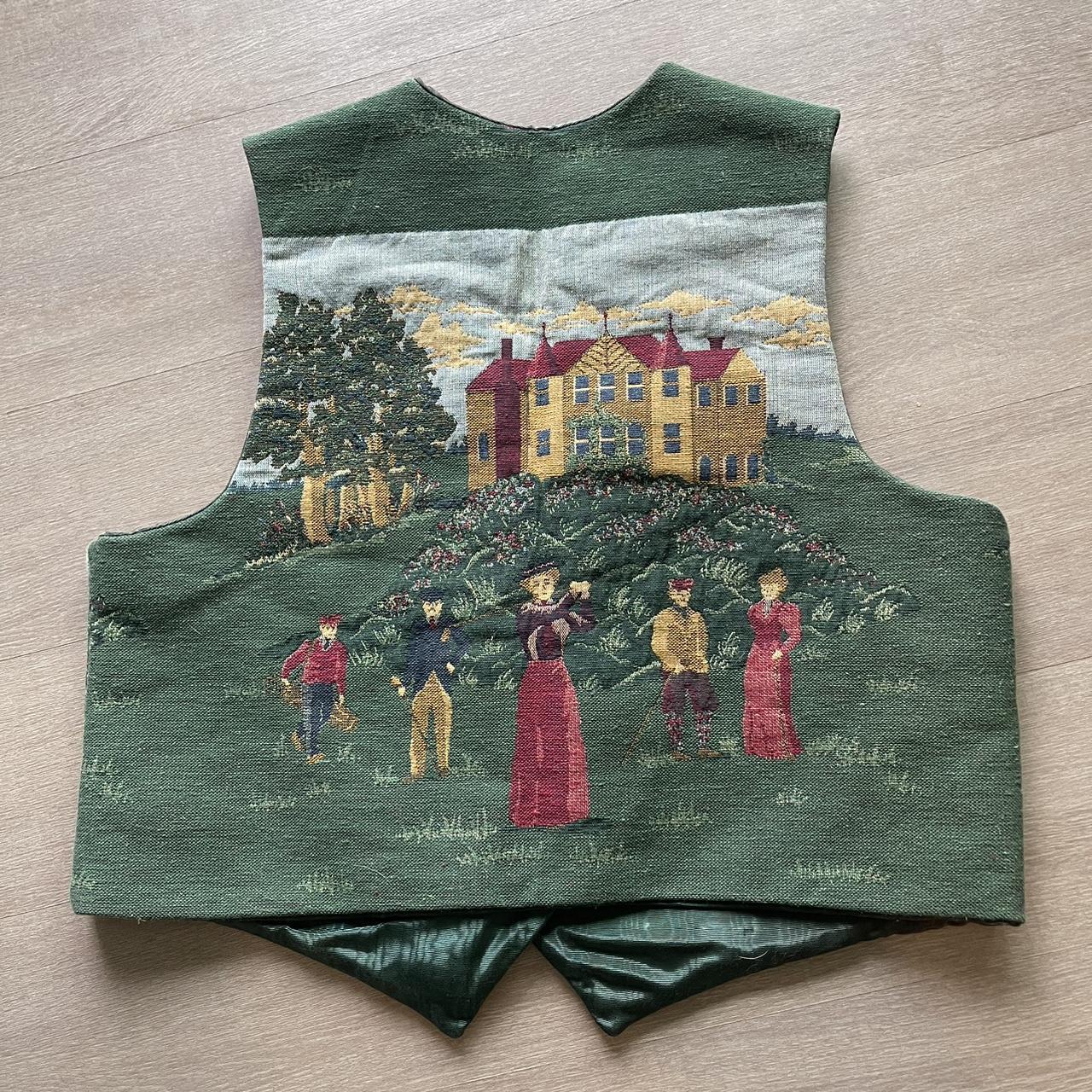 Vintage made in USA 🫡 Katy Texas wool vest. Decal... - Depop