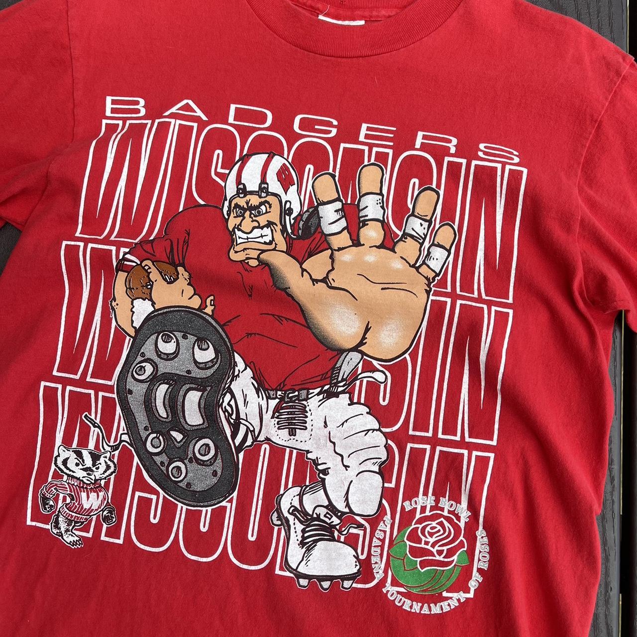 Mens vintage UW-Madison Badgers football Rose Bowl... - Depop