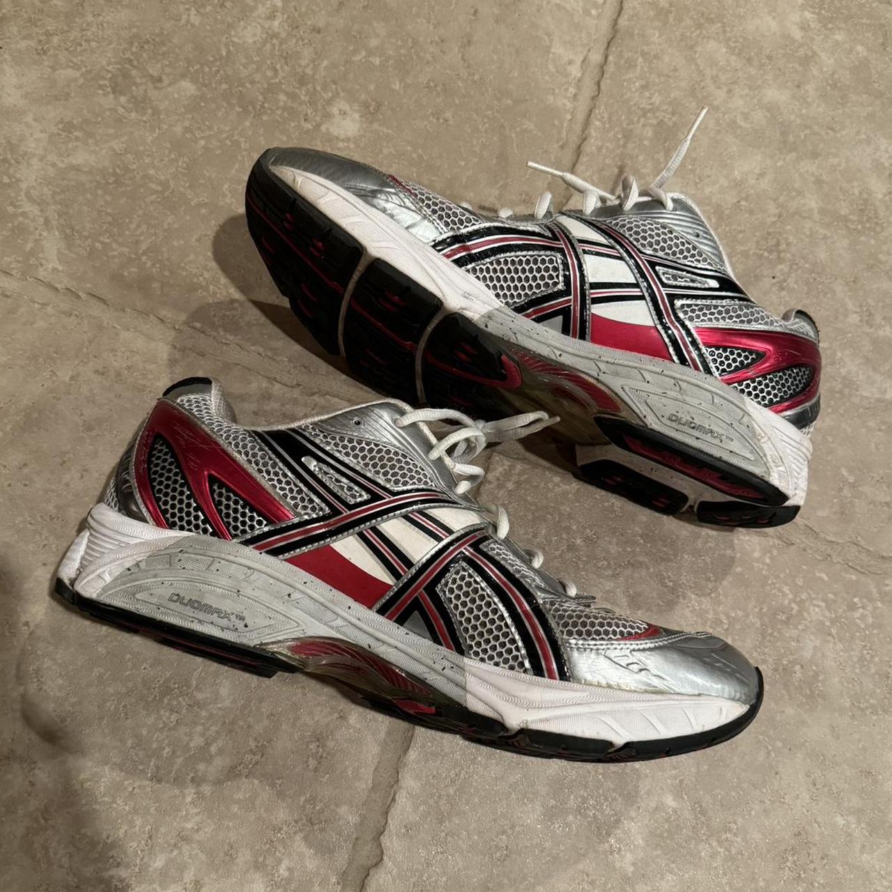 ASICS Gel-Kayano 15 Red Silver - size 13 - spent... - Depop