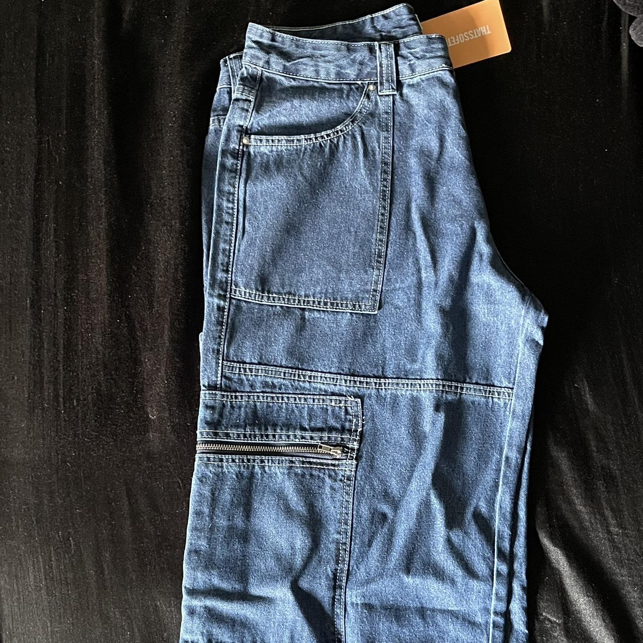 Denim Cargo Pants NTW - Depop