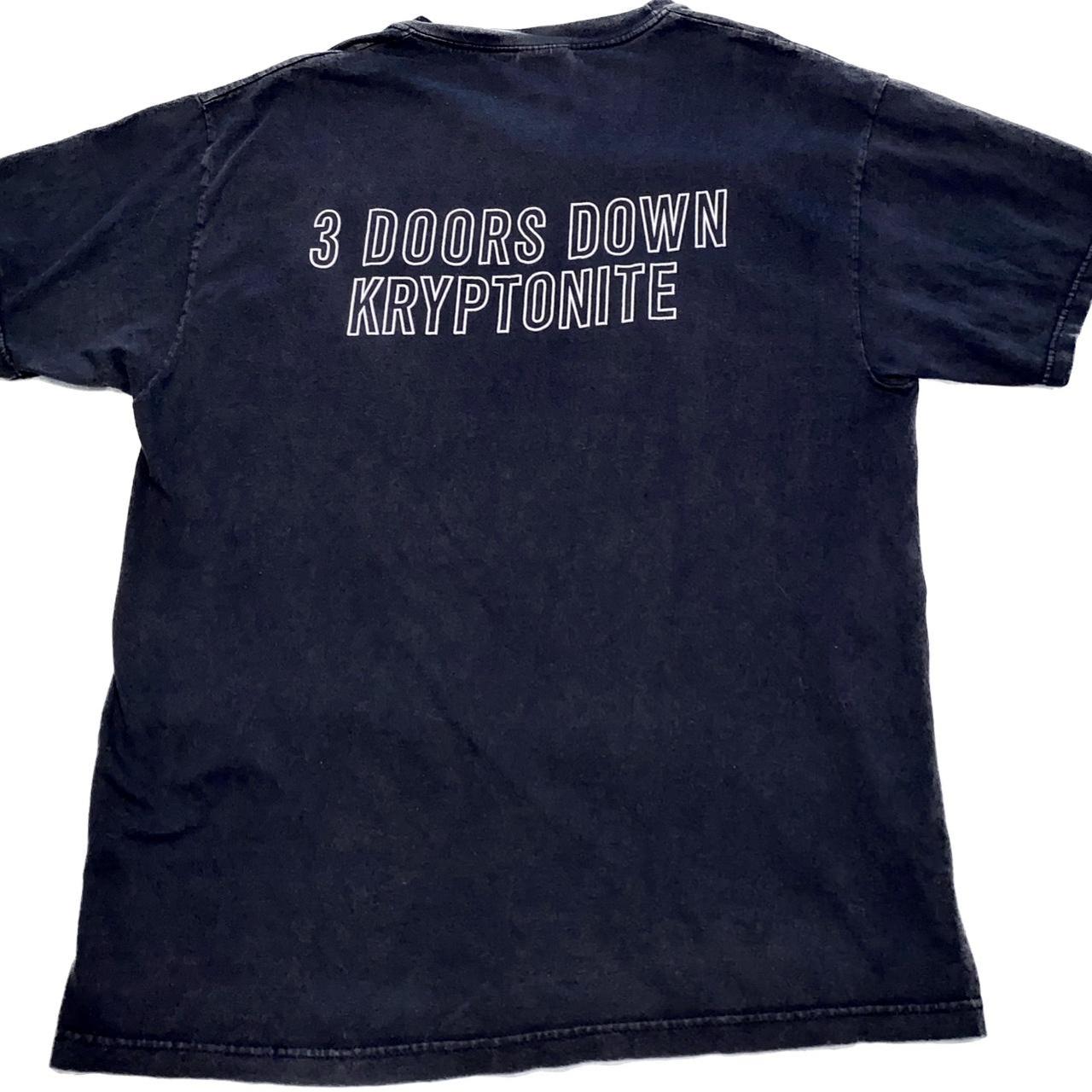 3 Doors Down Kryptonite black tee Size Large... - Depop