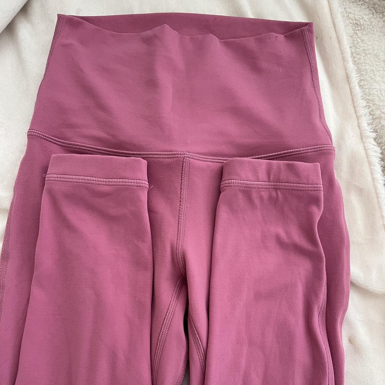 pink lululemon align leggings! W2 L32, super soft... - Depop