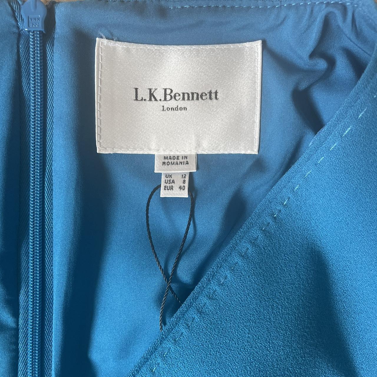 L.K. Bennett blue expensive work and event dress,... - Depop
