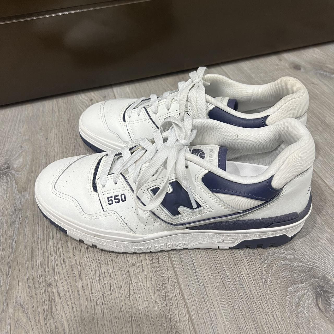 Purple New Balance 550s - only been worn a few... - Depop