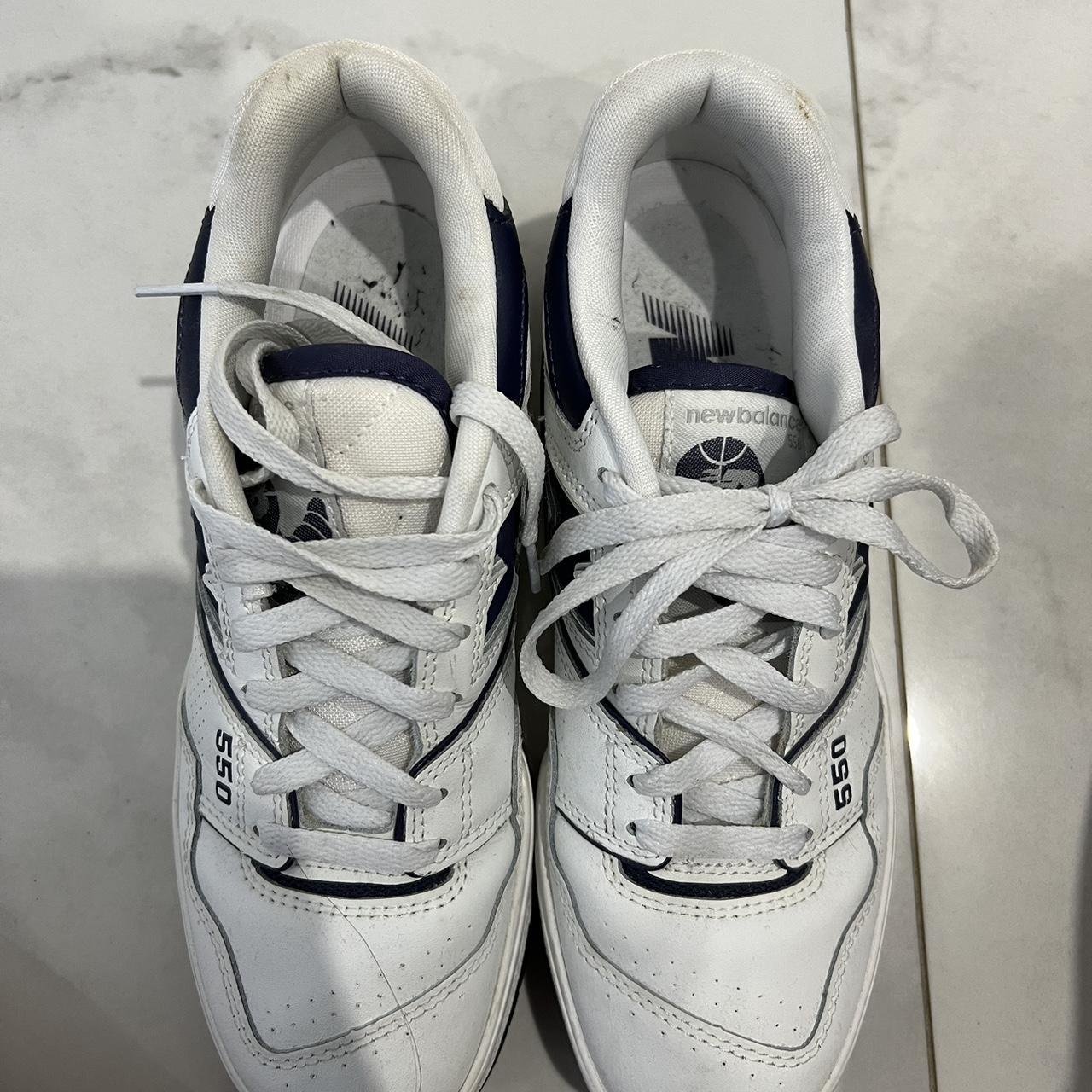 Purple New Balance 550s - only been worn a few... - Depop